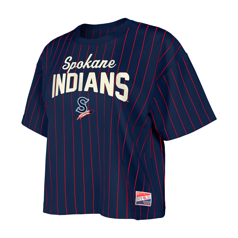 Spokane Indians New Era Ladies Navy 1930 Tee