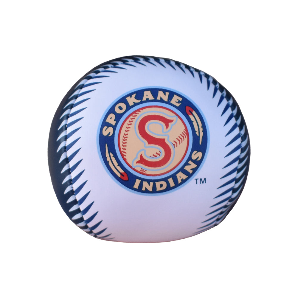 Spokane Indians Soft Logo Ball - White w/Navy